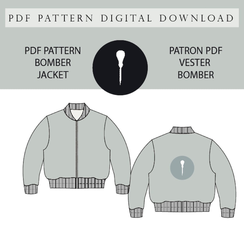 Varsity Jacket Pattern - Etsy