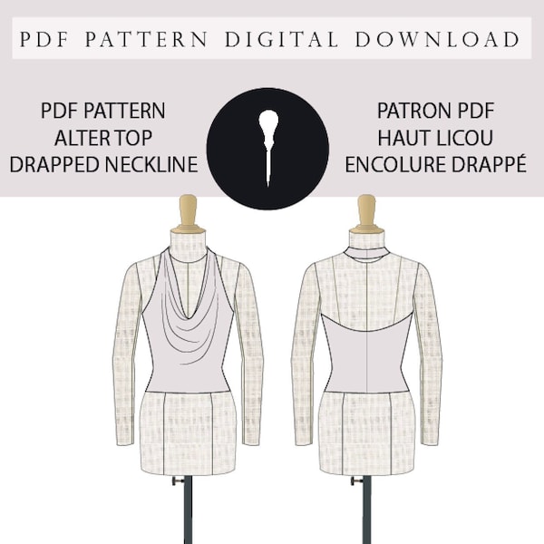 Draped Top Pattern - Etsy