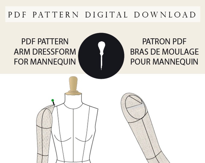 Arm Dress Form Pattern PDF. - Etsy