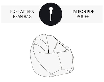 2 Sizes Bean Bag Pattern PDF. - Etsy