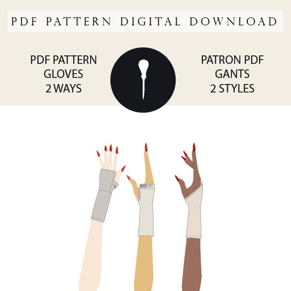 Glove Sewing Pattern - Etsy