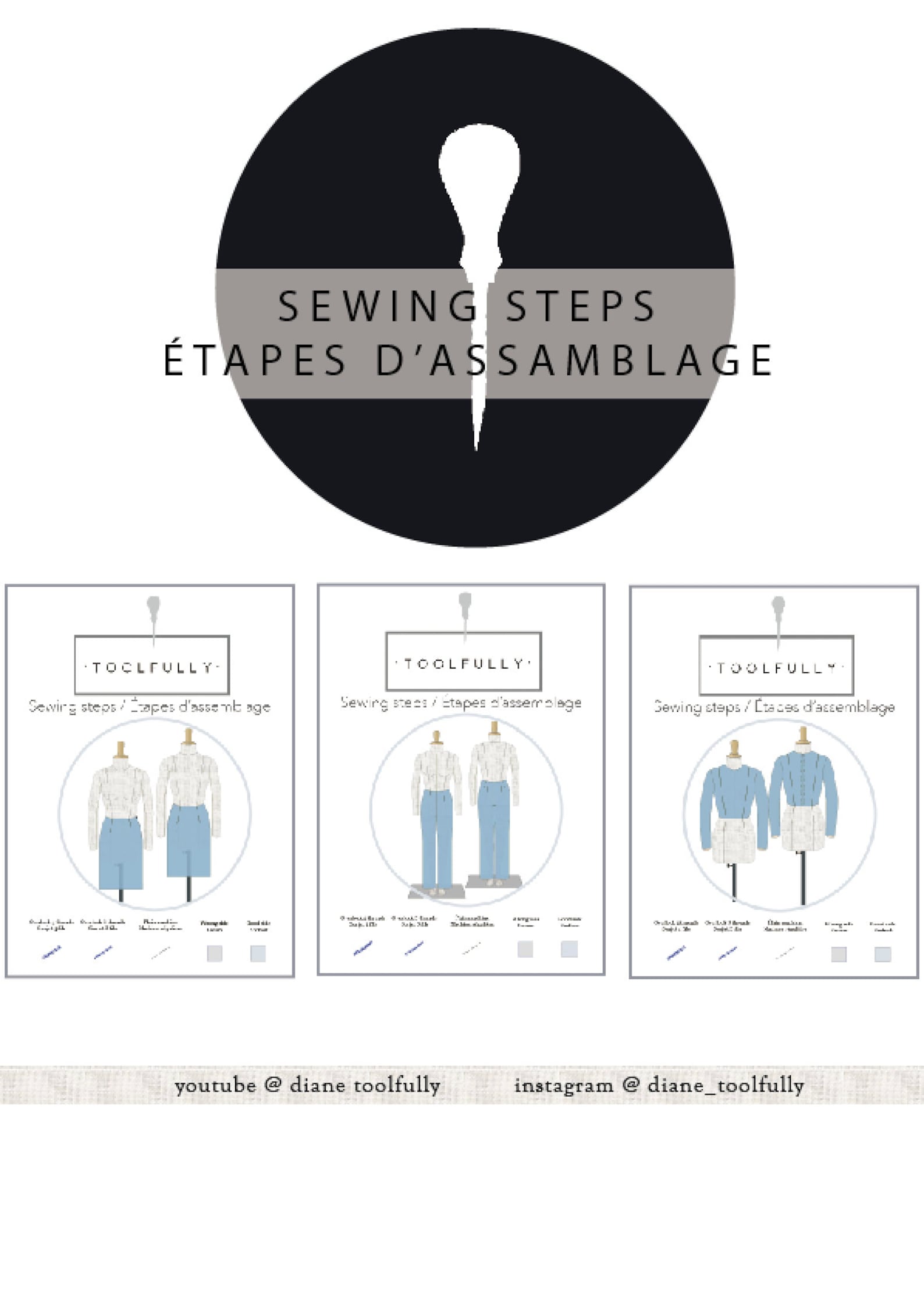 Gabarit femme 2 à 18 PDF Basic blocks pattern. - Etsy France