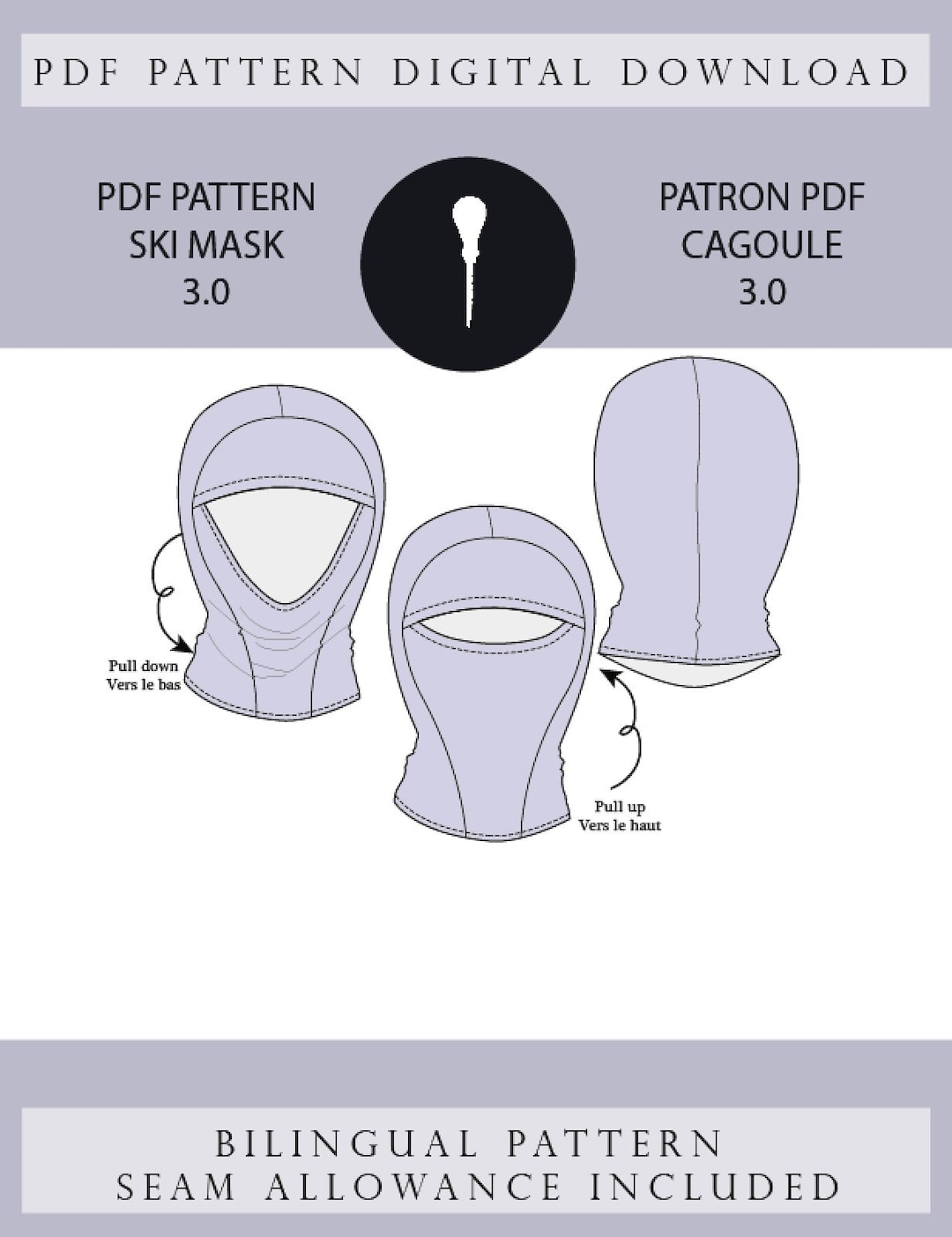 Balaclava Pattern + Balaclava PDF. - Etsy