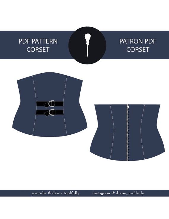 Corset Pattern PDF. - Etsy