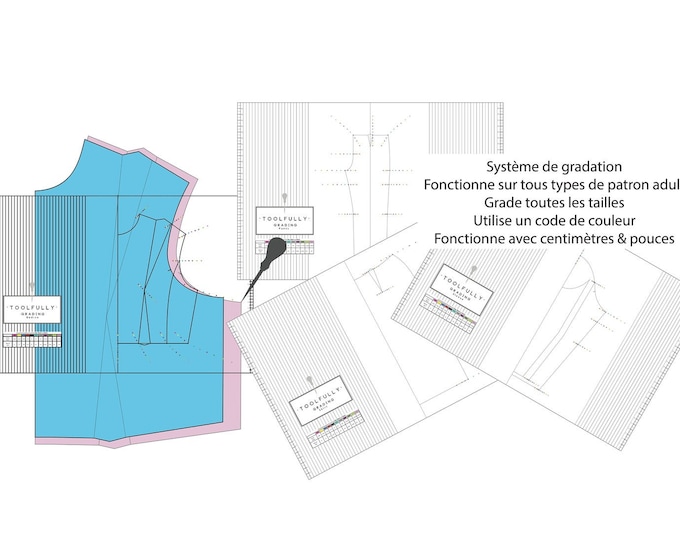 Liquidraw Grading Ruler for Pattern Making, Pattern Maker Quilting ...