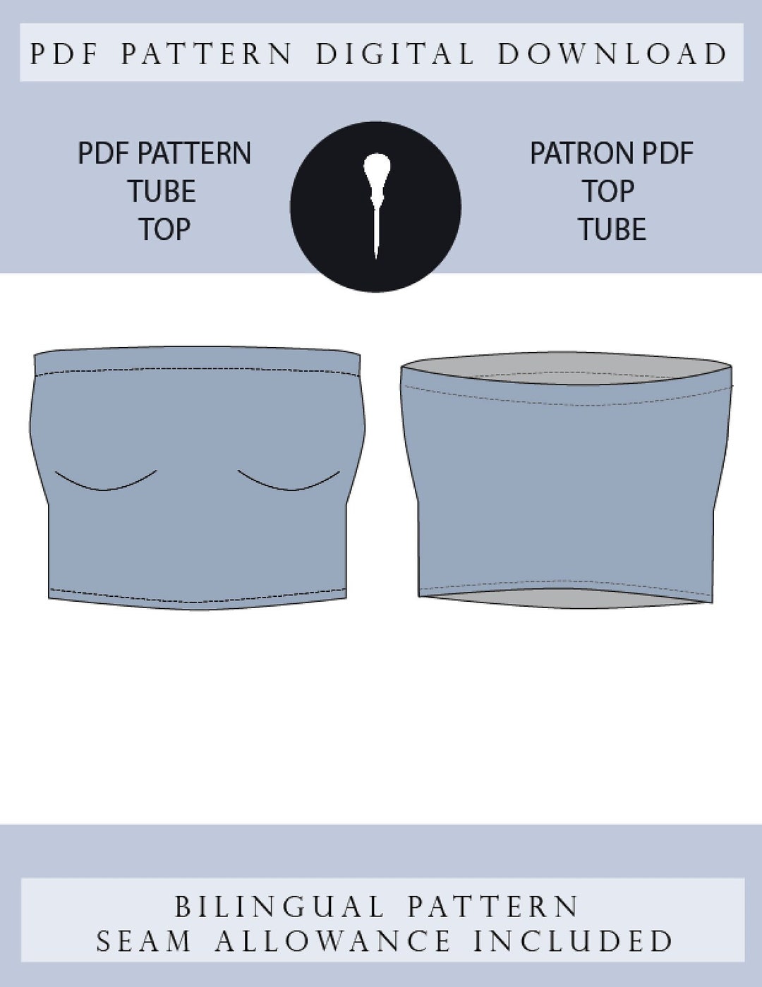 Tube Top Pattern PDF Tube Top Pattern. - Etsy