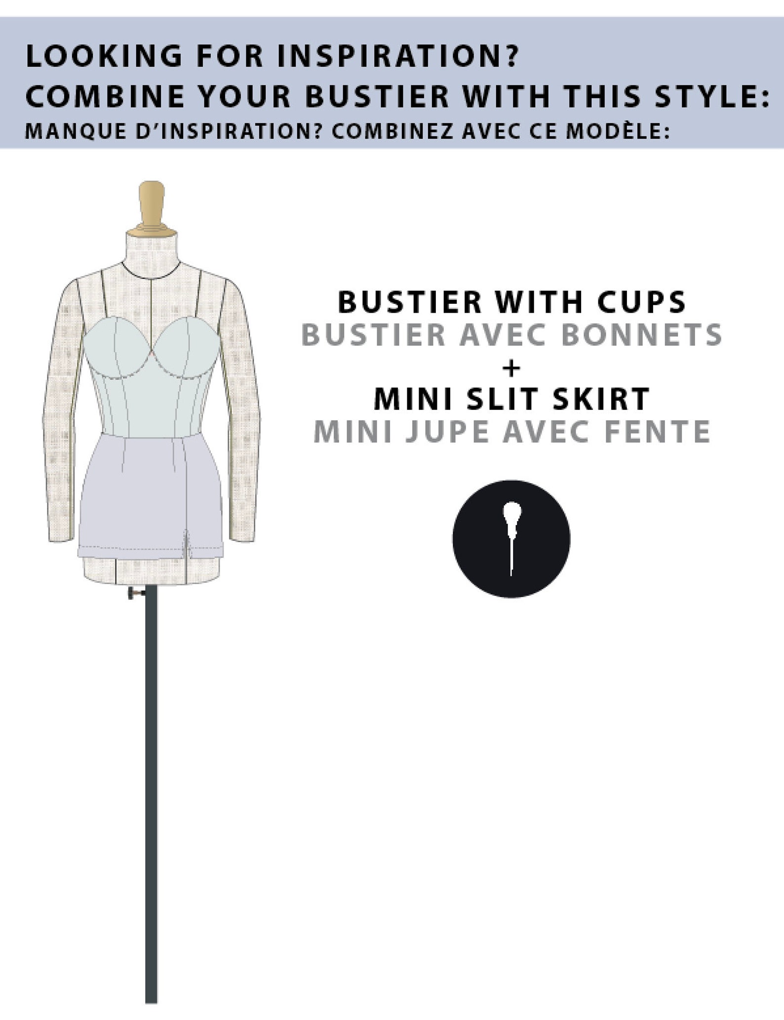 Bustier With Cups PDF Pattern. - Etsy