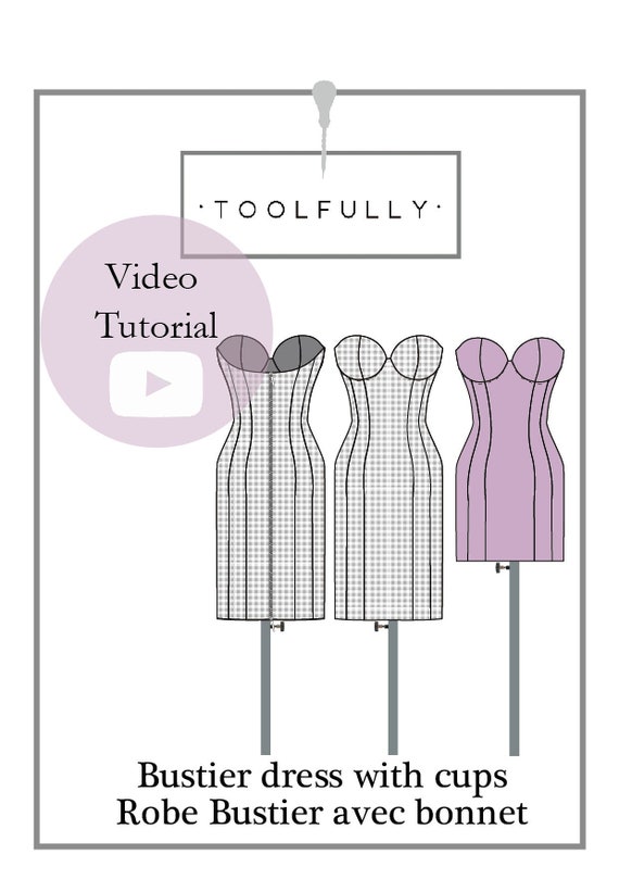 Robe Bustier Avec Bonnets Patron PDF. | Etsy