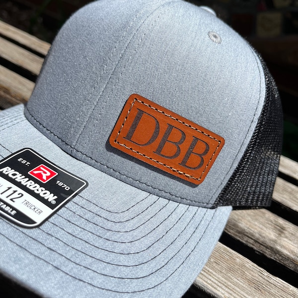 Leather Patch Hat - Etsy