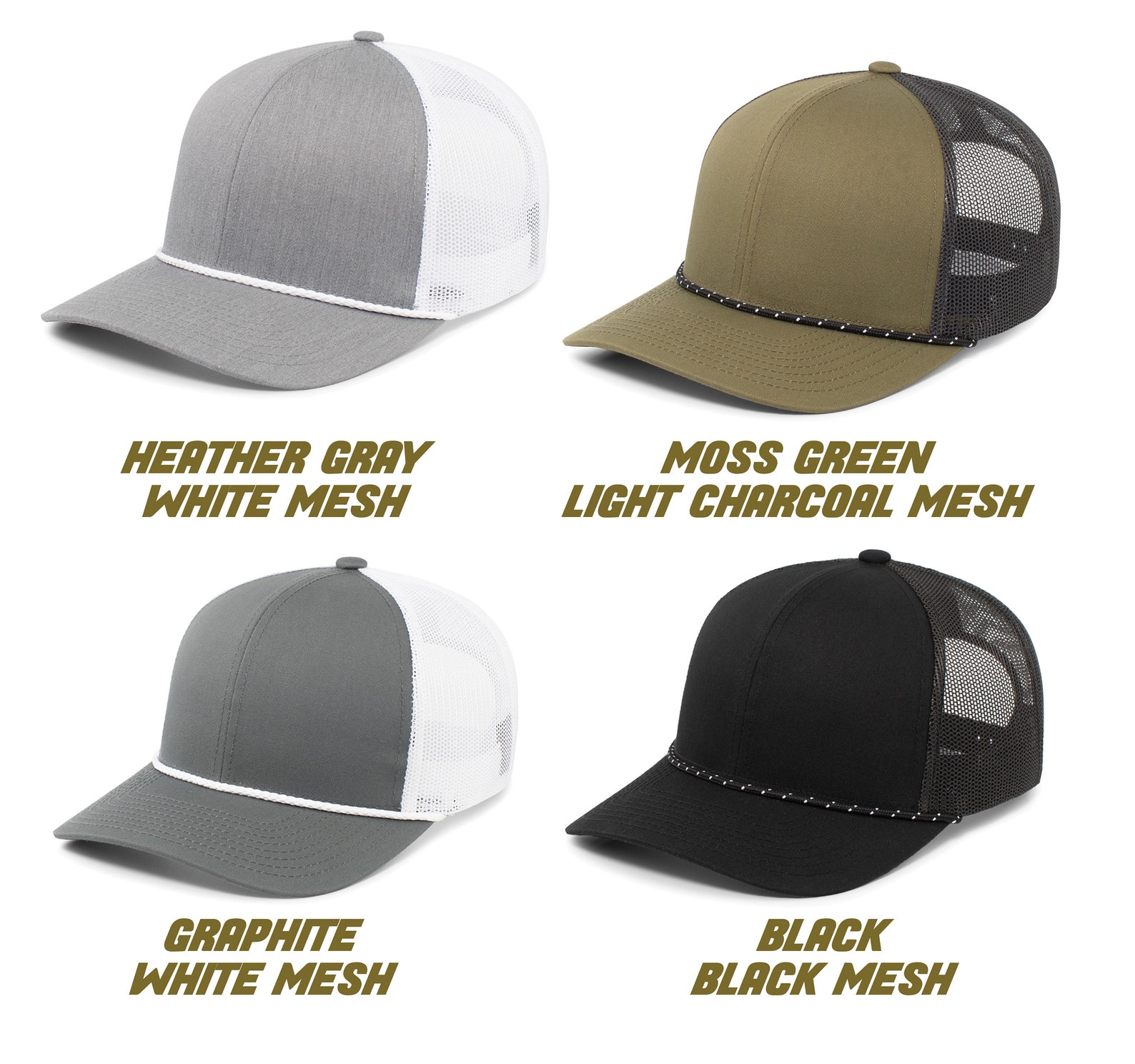 Custom Ranch Brand With Text Pacific Headwear 104BR Trucker Snapback ...