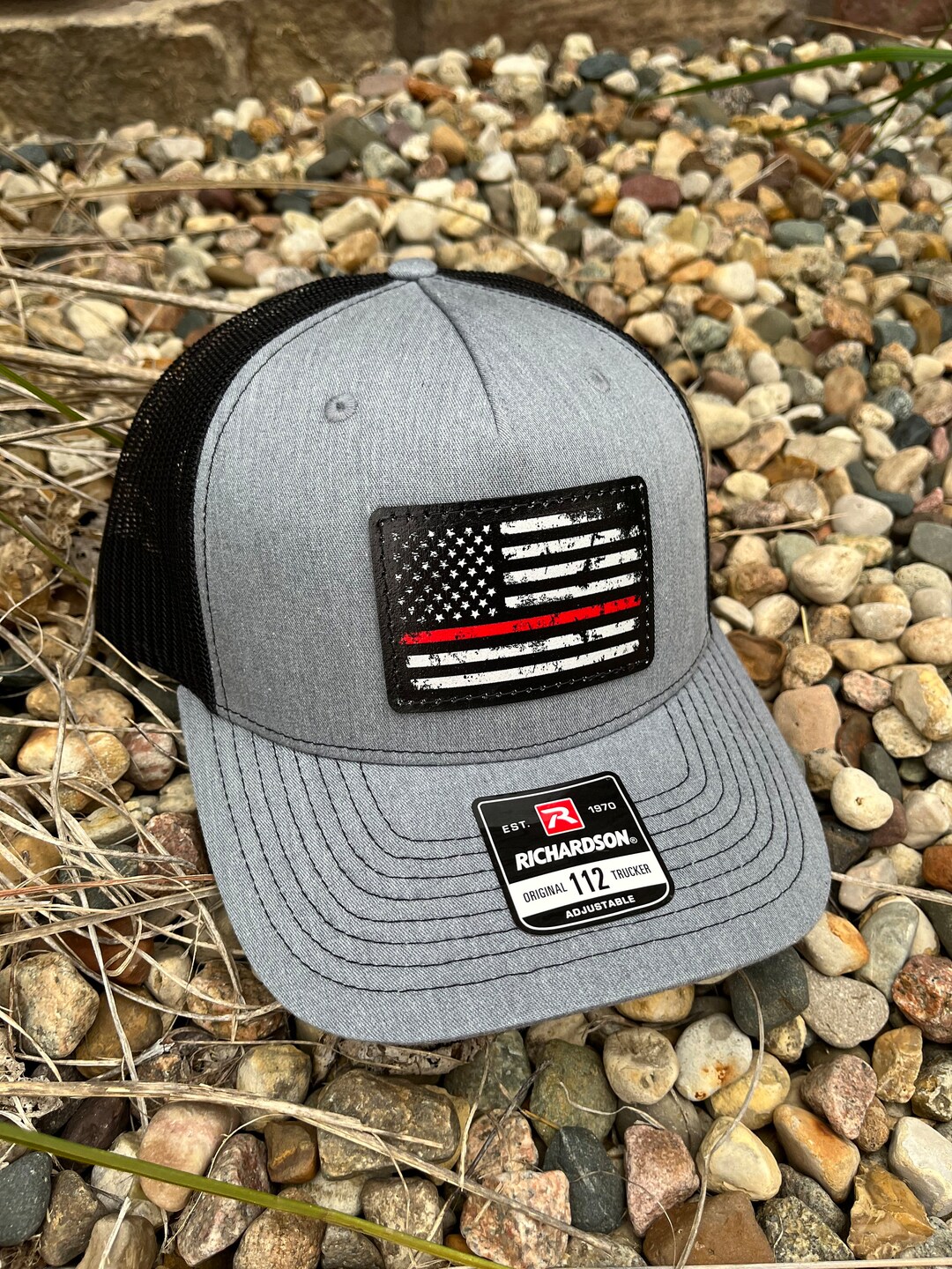 Thin Red Line Richardson 112FP Digitally Printed Leather Patch Hat ...
