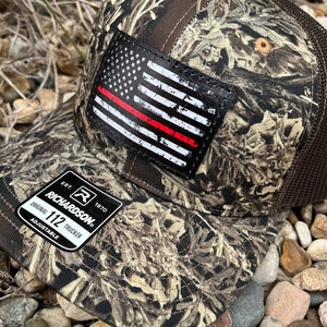 Thin Red Line Richardson 112P Digitally Printed Leather Patch Hat ...