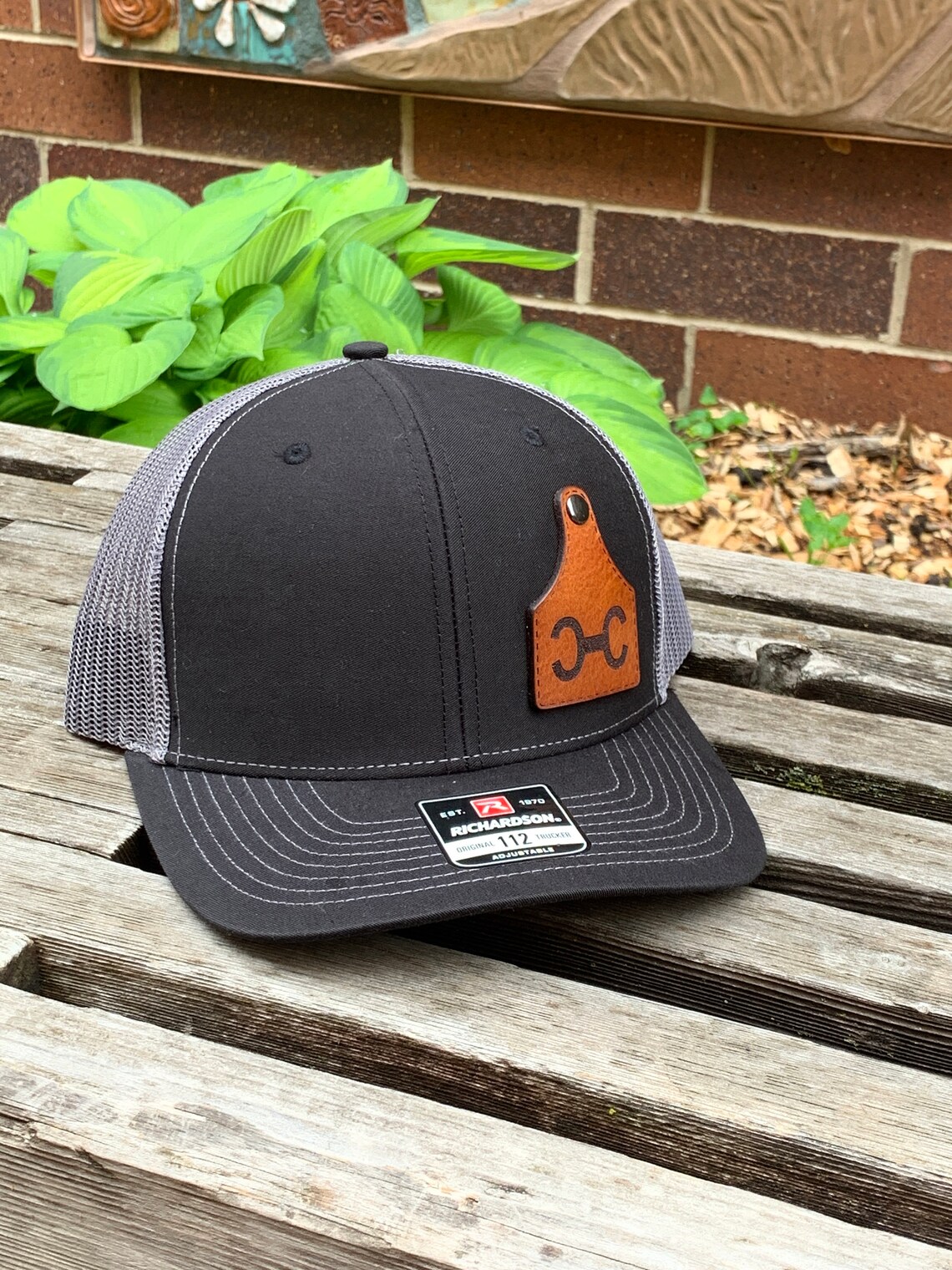 Custom Richardson 112 Laser Engraved Leather Patch Hat Logo | Etsy