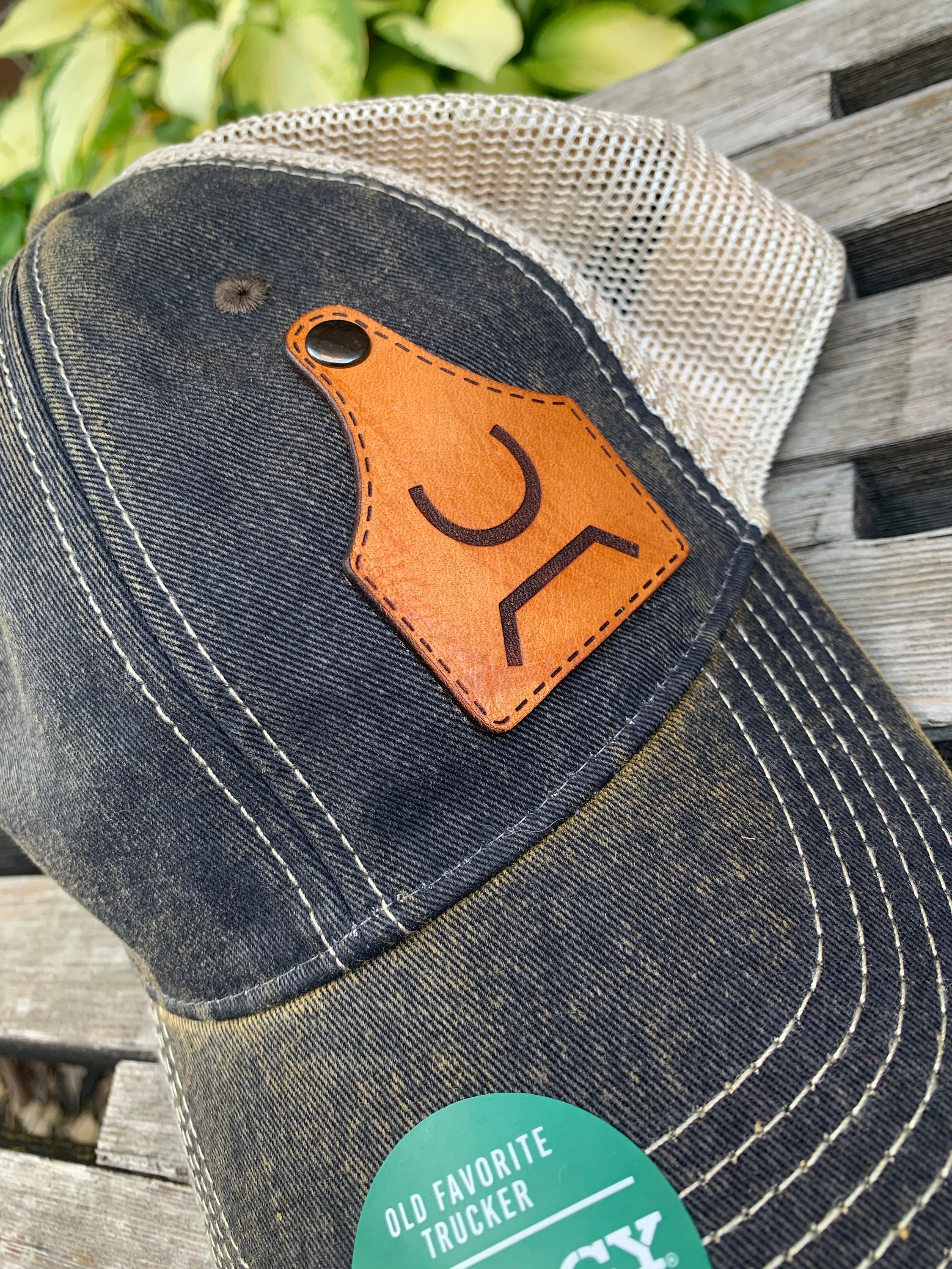 Legacy Hats OFA Laser Engraved Leather Patch Unstructured Hat - Etsy
