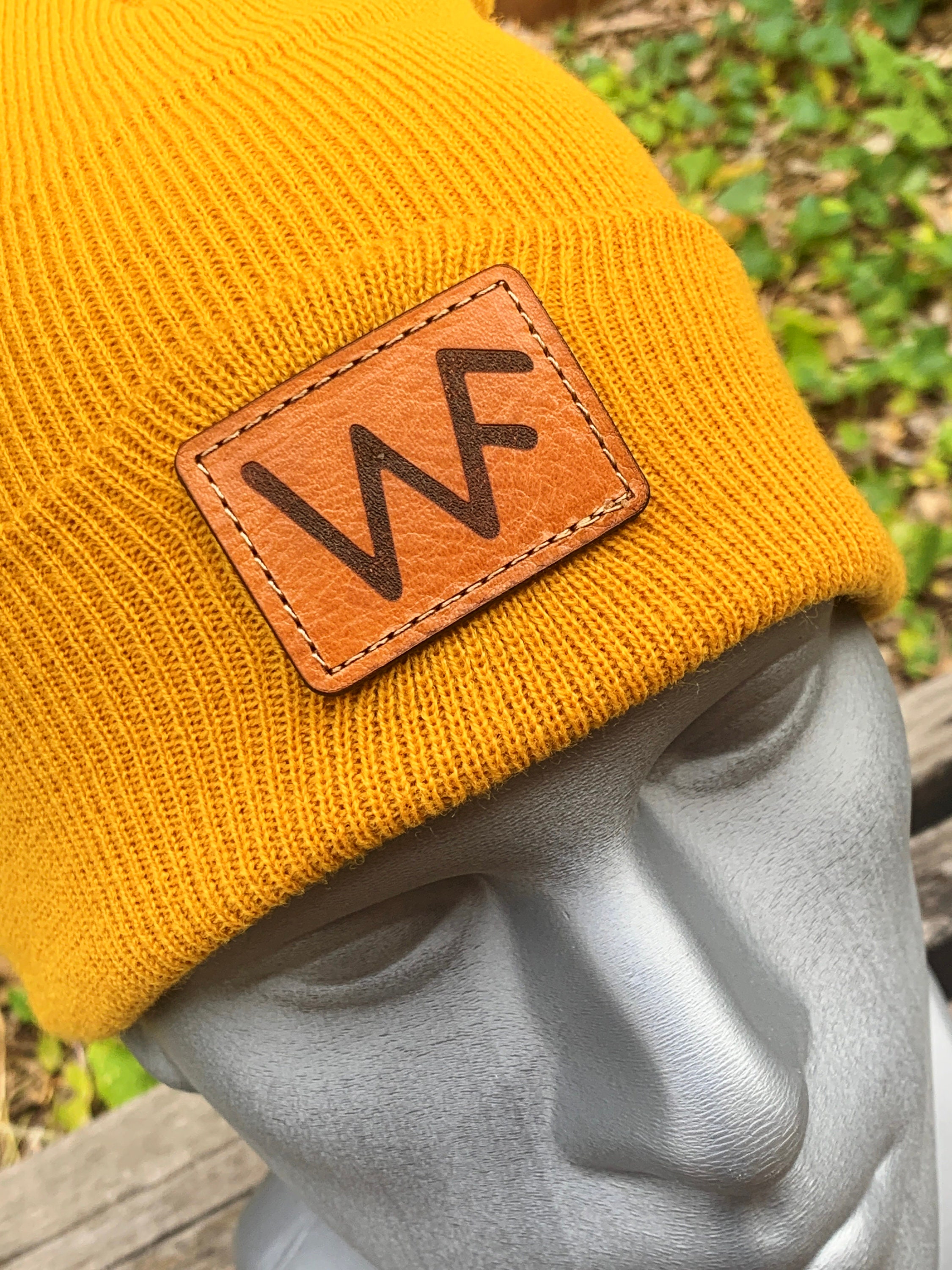 Richardson R18 Laser Engraved Leather Patch Stocking Hat Beanie ...