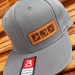 Richardson 510 Wool Flat Bill Snapback Laser Engraved Leather Patch Hat ...