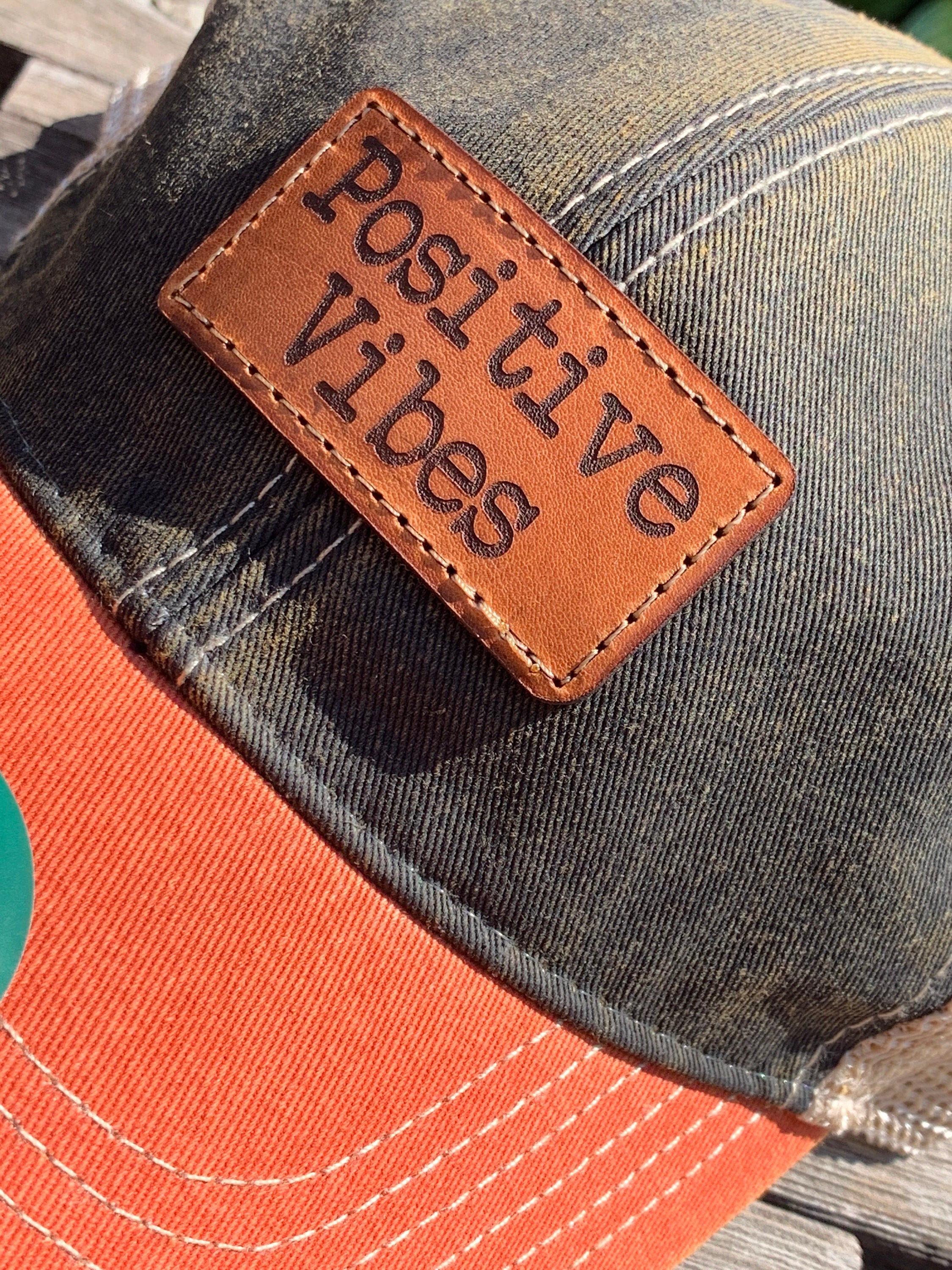 Legacy Hats OFA Laser Engraved Leather Patch Unstructured | Etsy