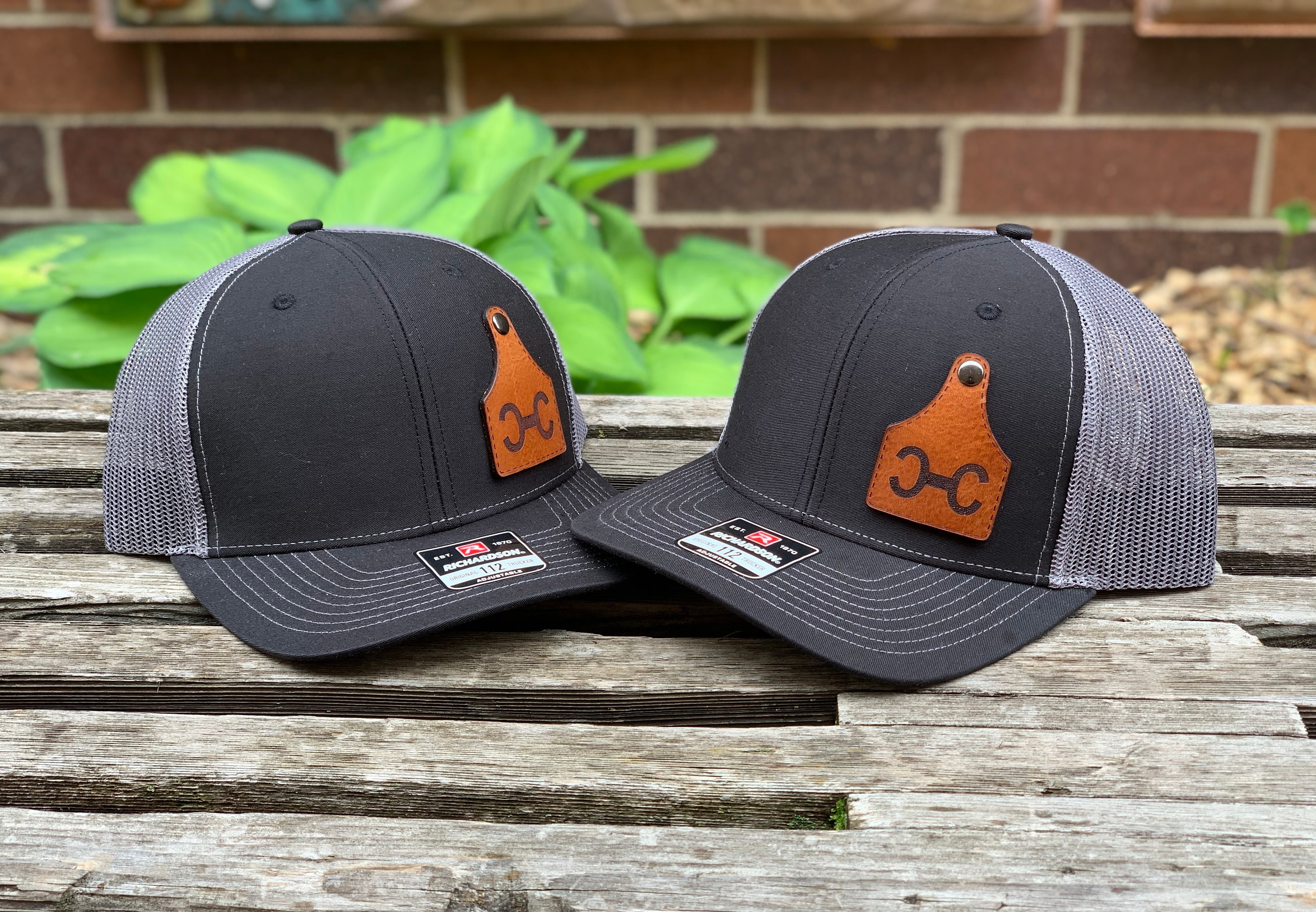 Custom Richardson 112 Laser Engraved Leather Patch Hat Logo | Etsy