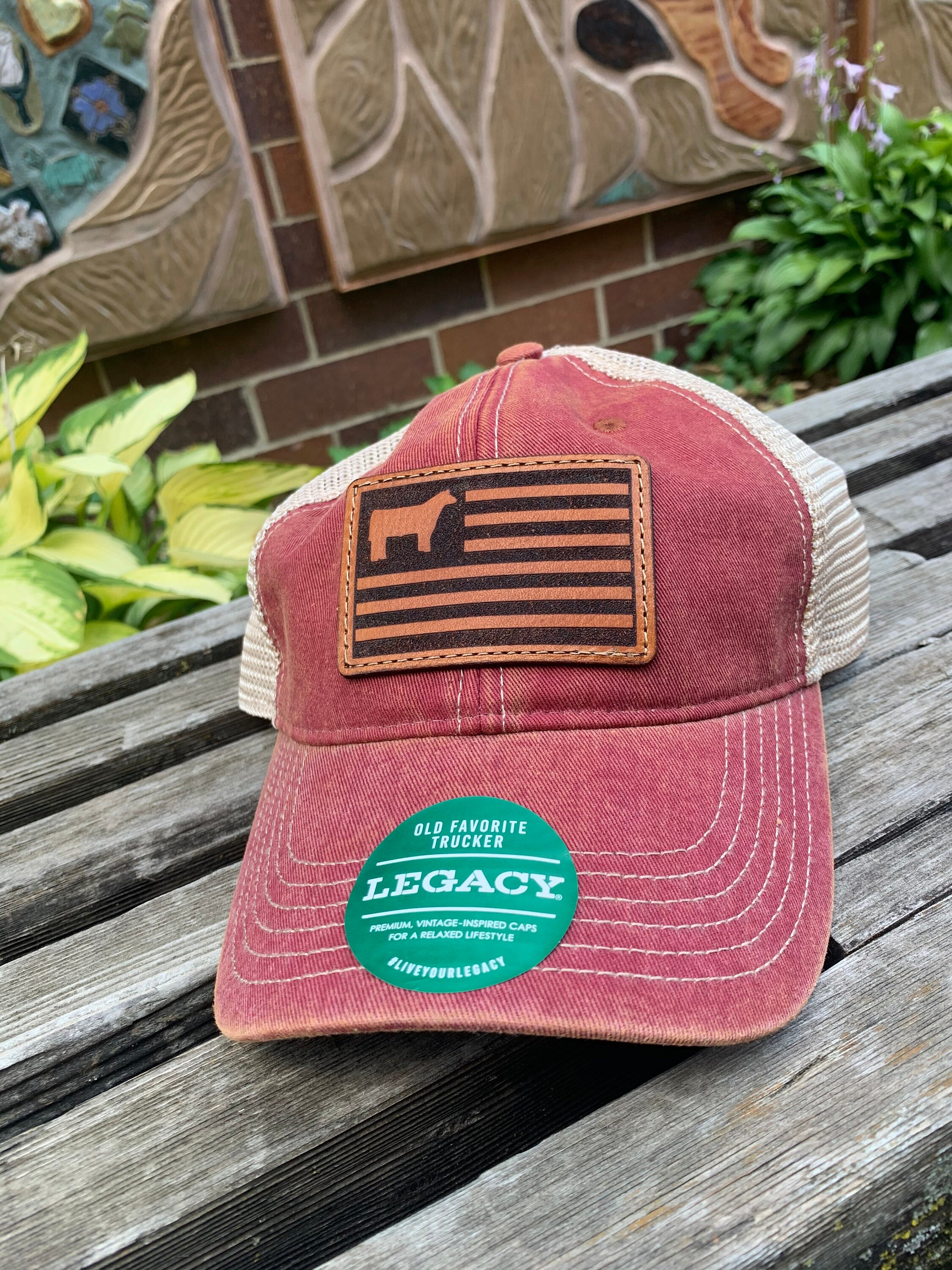 Legacy Hats OFA Laser Engraved Leather Patch Unstructured Hat - Etsy