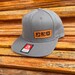 Richardson 510 Wool Flat Bill Snapback Laser Engraved Leather Patch Hat ...