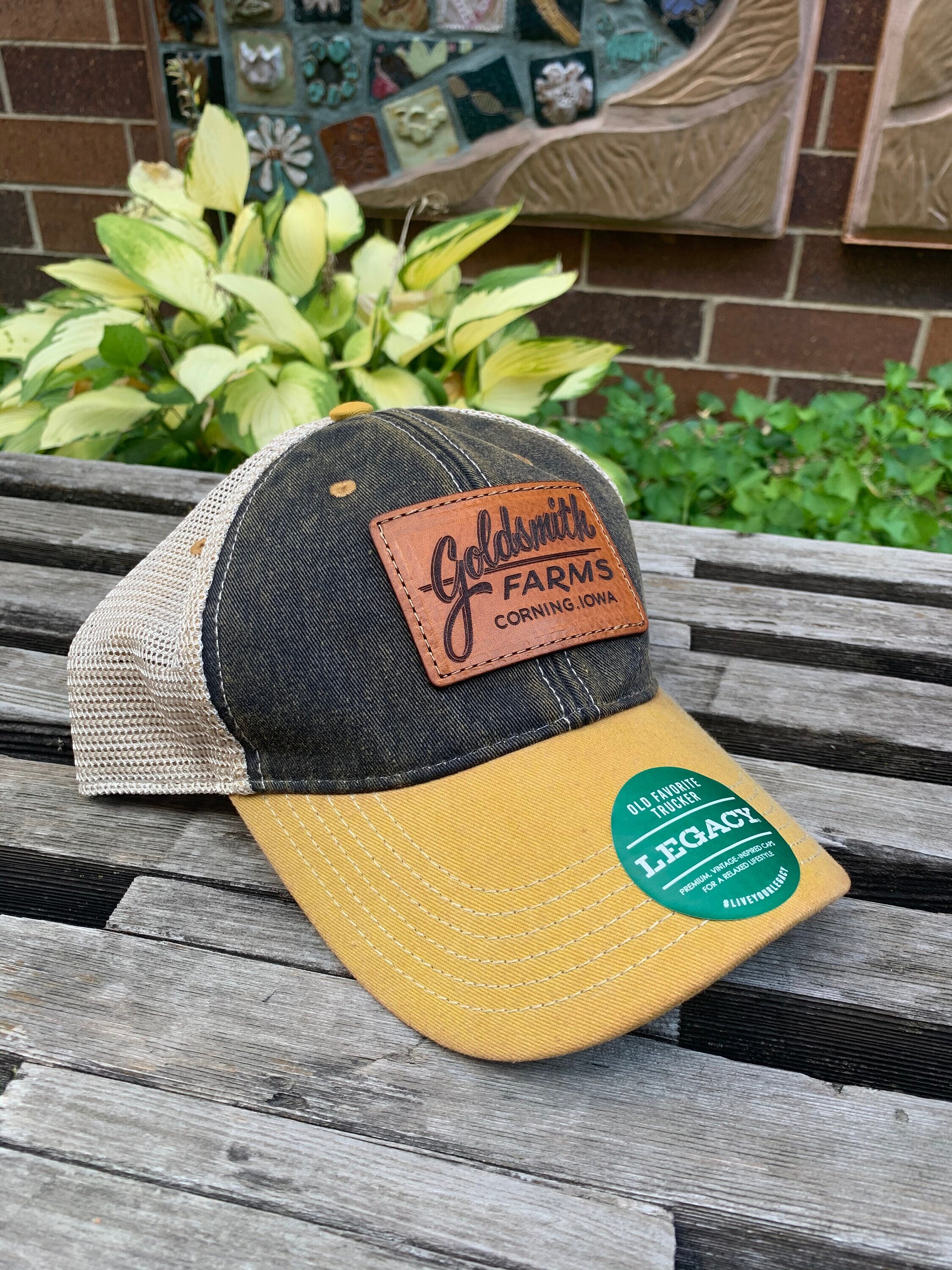 Customer Supplied Logo Legacy Hats OFA Laser Engraved Leather - Etsy
