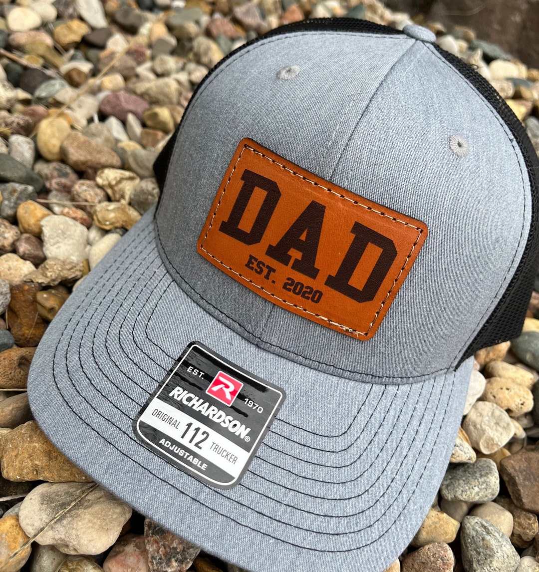 Custom Richardson 112 Laser Engraved Leather Patch Hat- Personalized ...