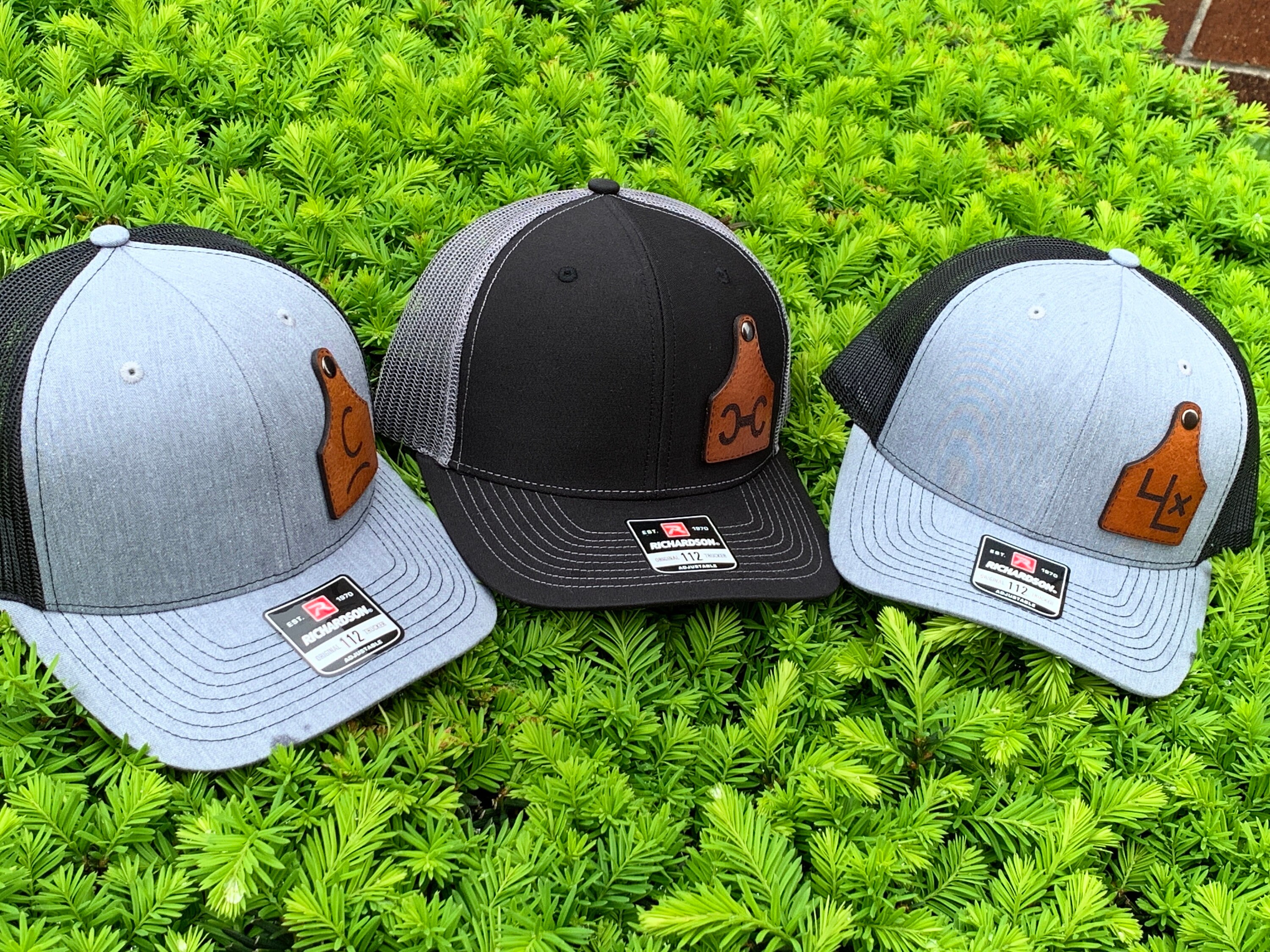 Custom Richardson 112 Laser Engraved Leather Patch Hat Logo | Etsy