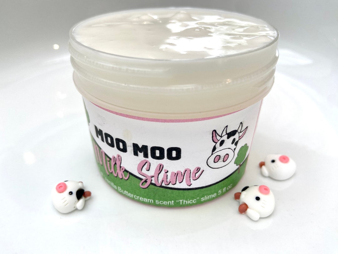 Moo Moo Milk Scented Thicc and Glossy Slime UK Slime - Etsy