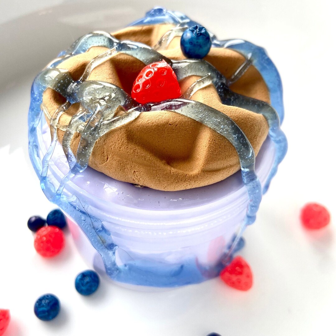 Blueberry Waffle Scented DIY Clay Slime Slime UK Seller Present Toy ...