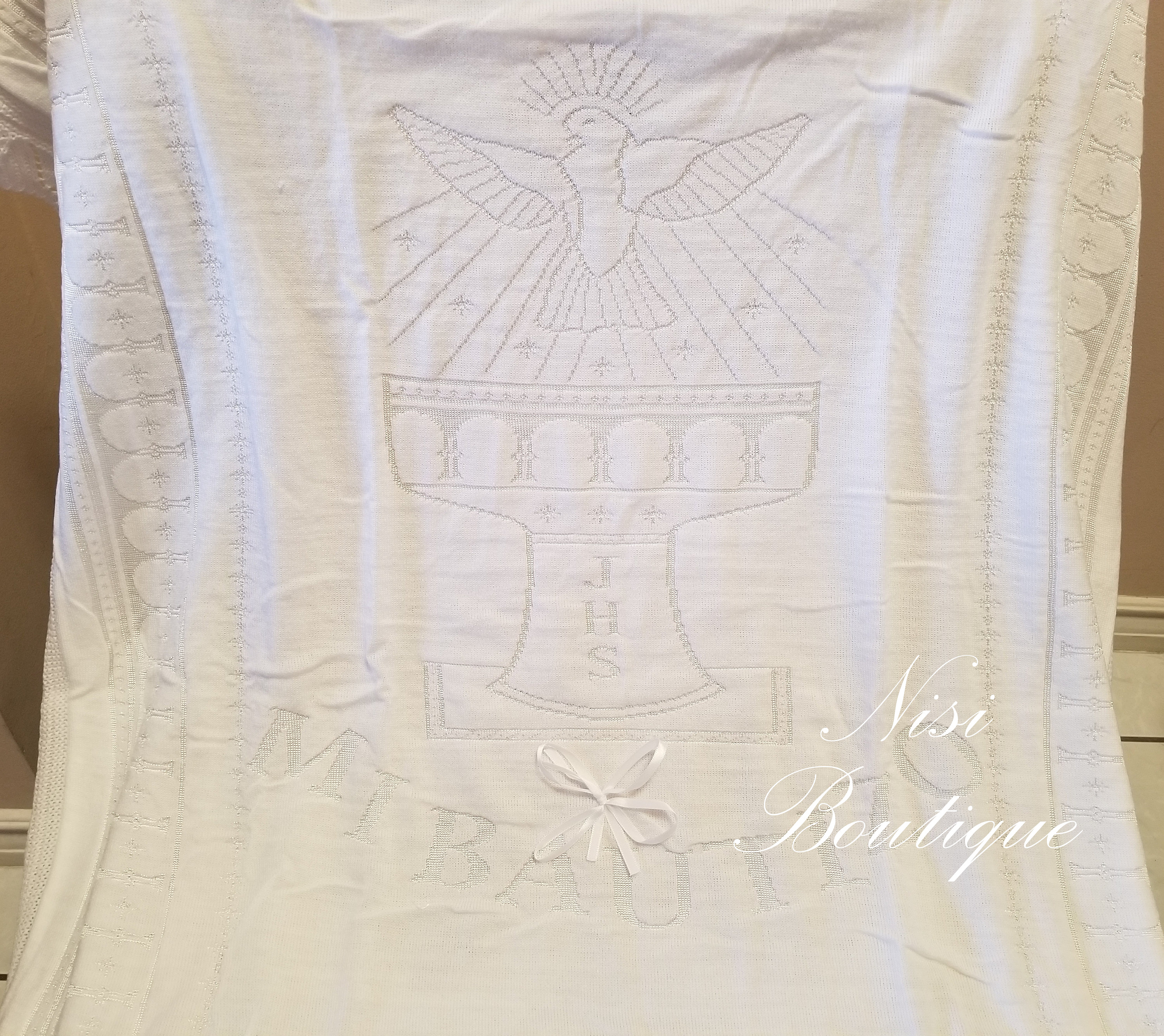 Beautiful Holy Spirit mi Bautizo Letters White - Etsy