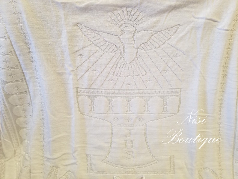 Beautiful Holy Spirit mi Bautizo Letters White - Etsy