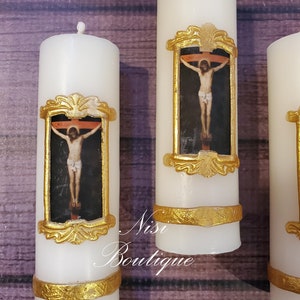 Free Shipping!! 6 Pieces Small Paschal Jesus Christ Candles ...