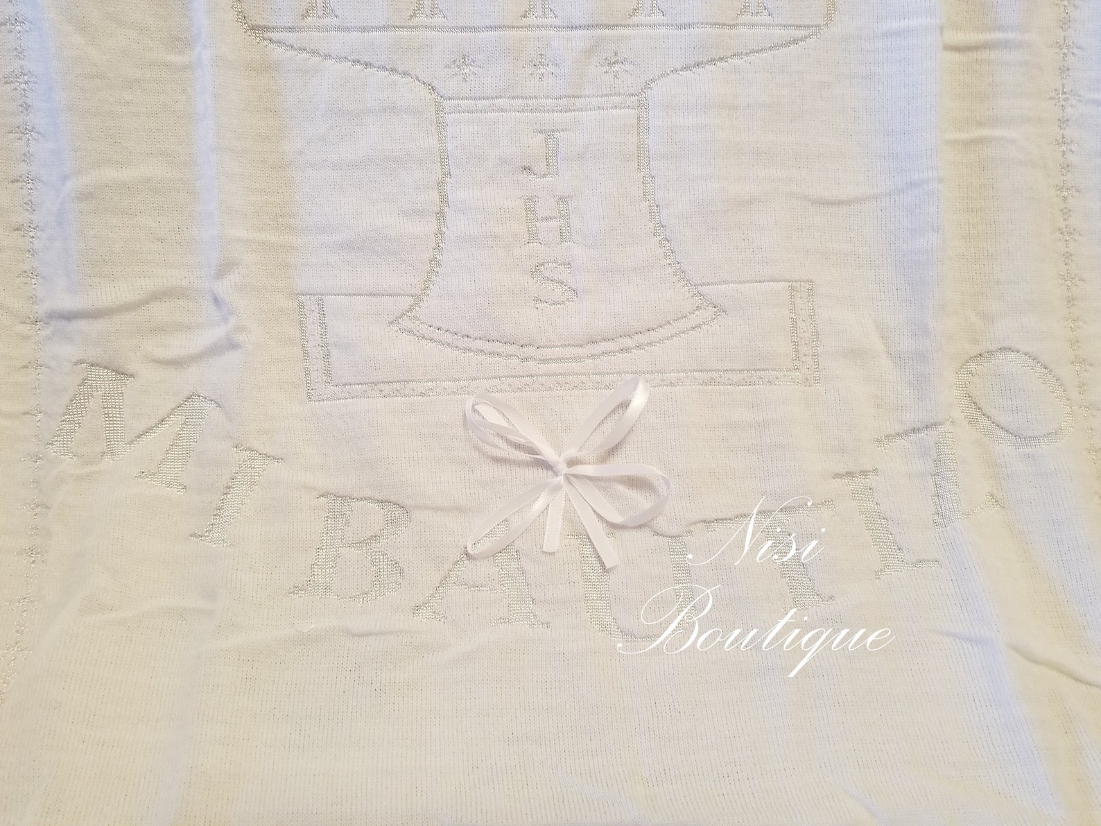 Beautiful Holy Spirit mi Bautizo Letters White - Etsy