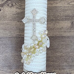 Unique First Communion or Confirmation Candle Set 4 Pc Handmade Ivory ...