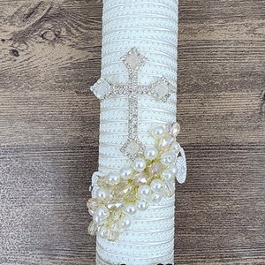 Unique First Communion or Confirmation Candle Set 4 Pc Handmade Ivory ...