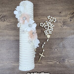Unique First Communion or Confirmation Candle Set 4 Pc Handmade Ivory ...