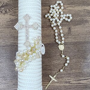 Unique First Communion or Confirmation Candle Set 4 Pc Handmade Ivory ...