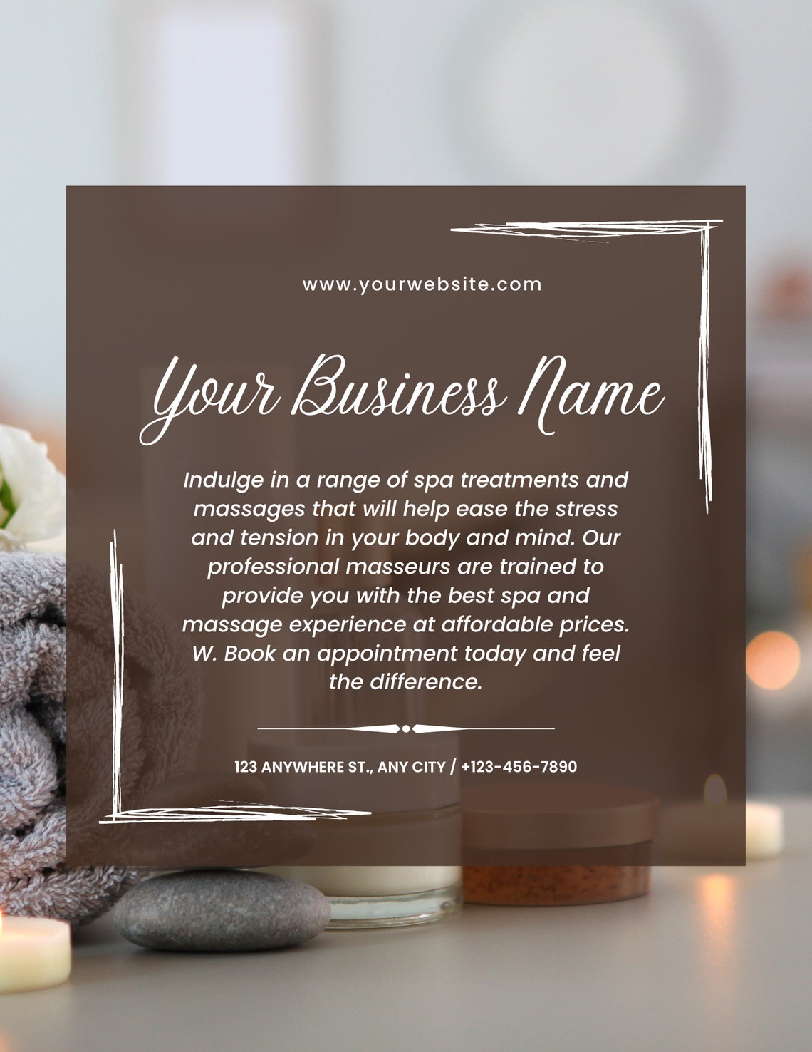 Spa Massage Flyers Promotion Salon & Spa - Etsy