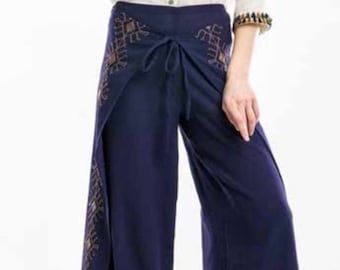 Bohemian Wrap Pants - Etsy