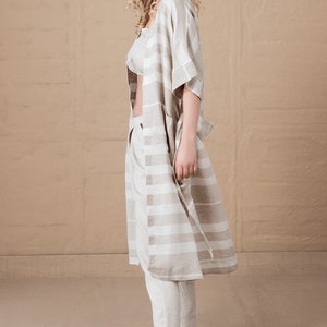 Ivory Linen Kimono Robe Bridal Robe Spa Robe Wedding - Etsy