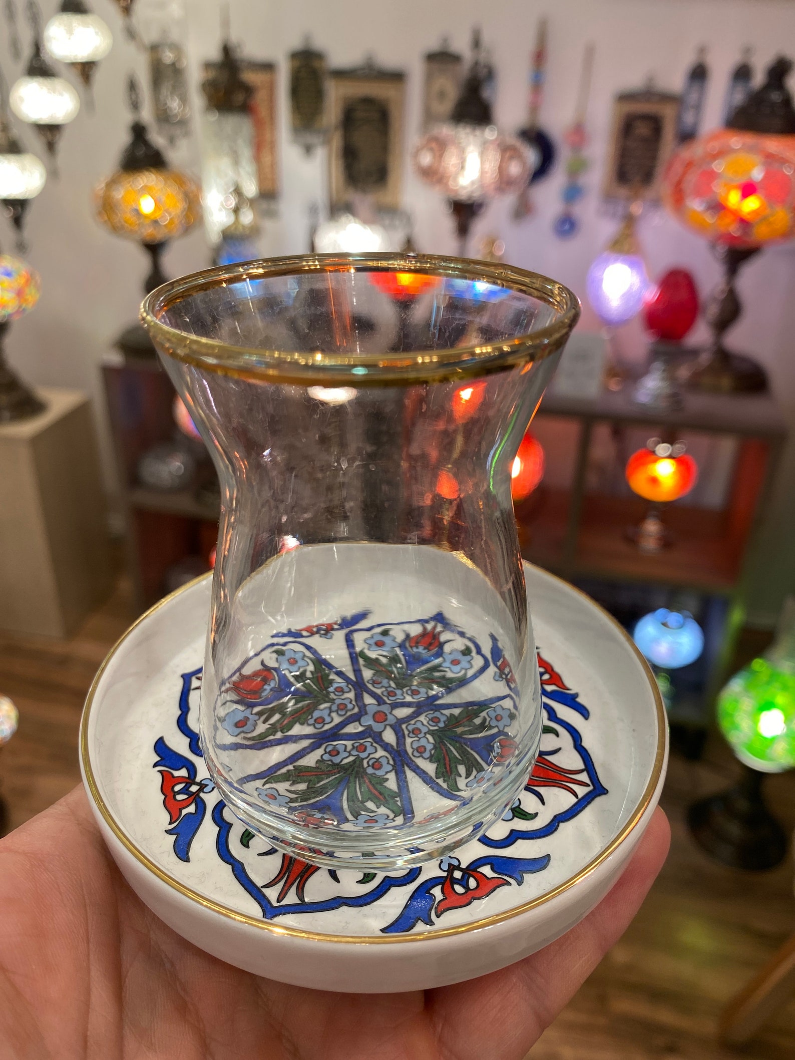 Special Design Turkish Tea Glass and Saucer Gift for Her Gift - Etsy