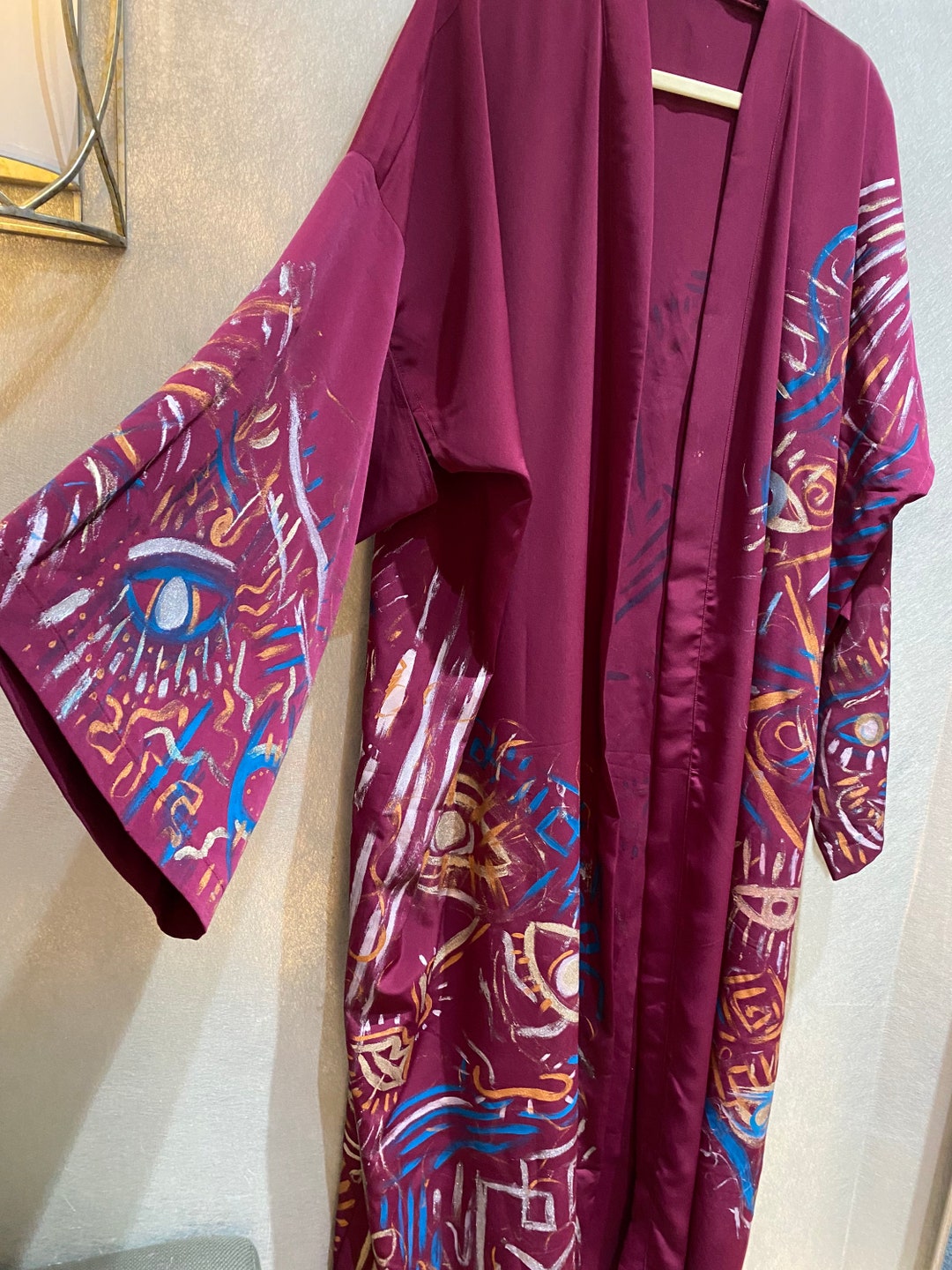 Silk Kimono Robe, Soft Natural Duster Luxurious Spa/beach Robe, Kimono ...