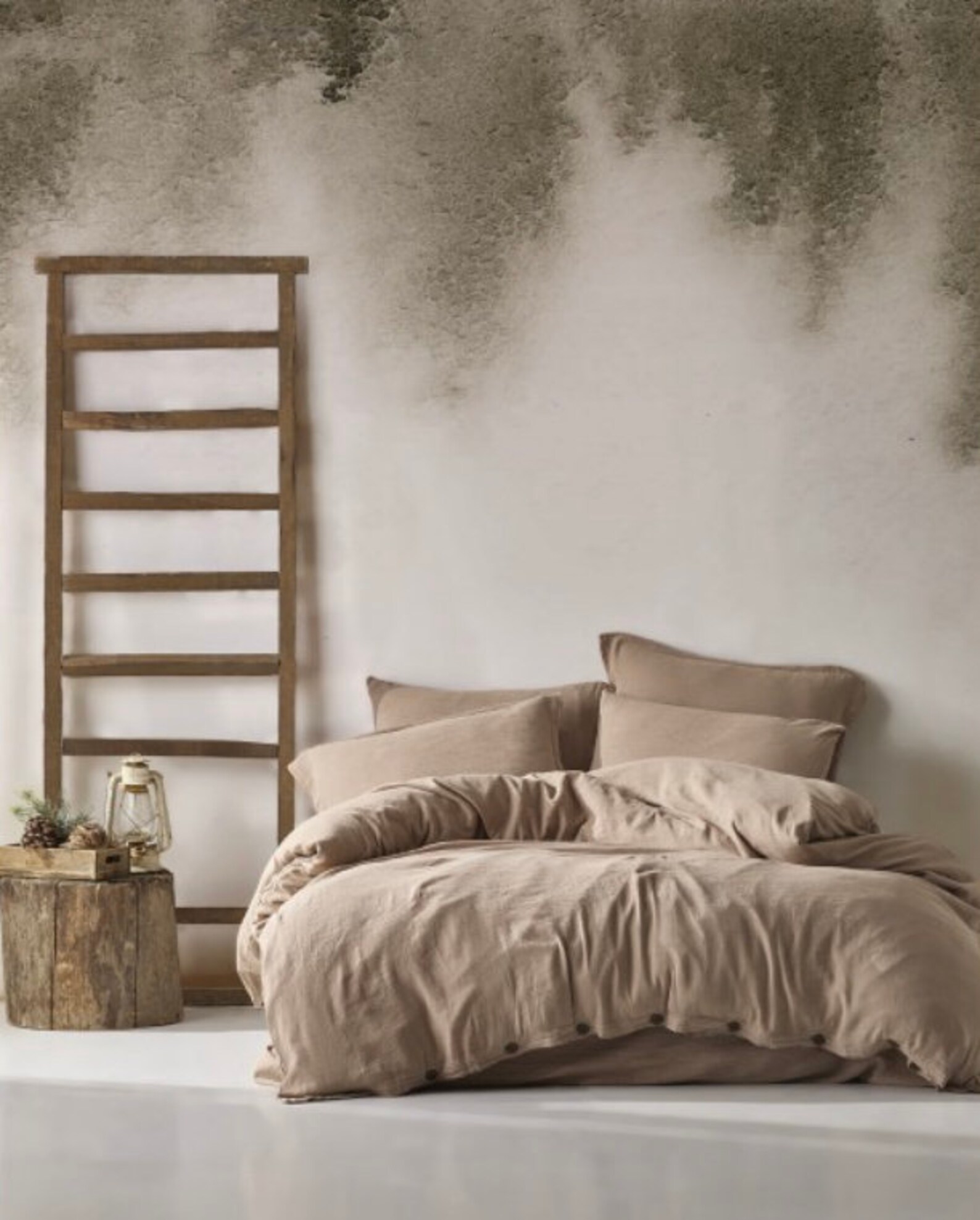 Linen Bedding Set Beigesoftened and Washed Linen Quilt | Etsy