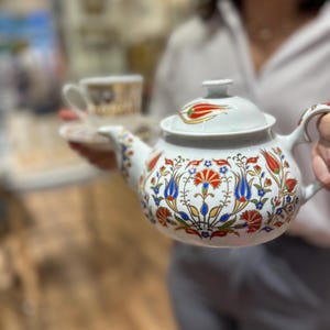 Tea Set, Special Tulip Design Tea Set, Tea Pot Included in a Special ...