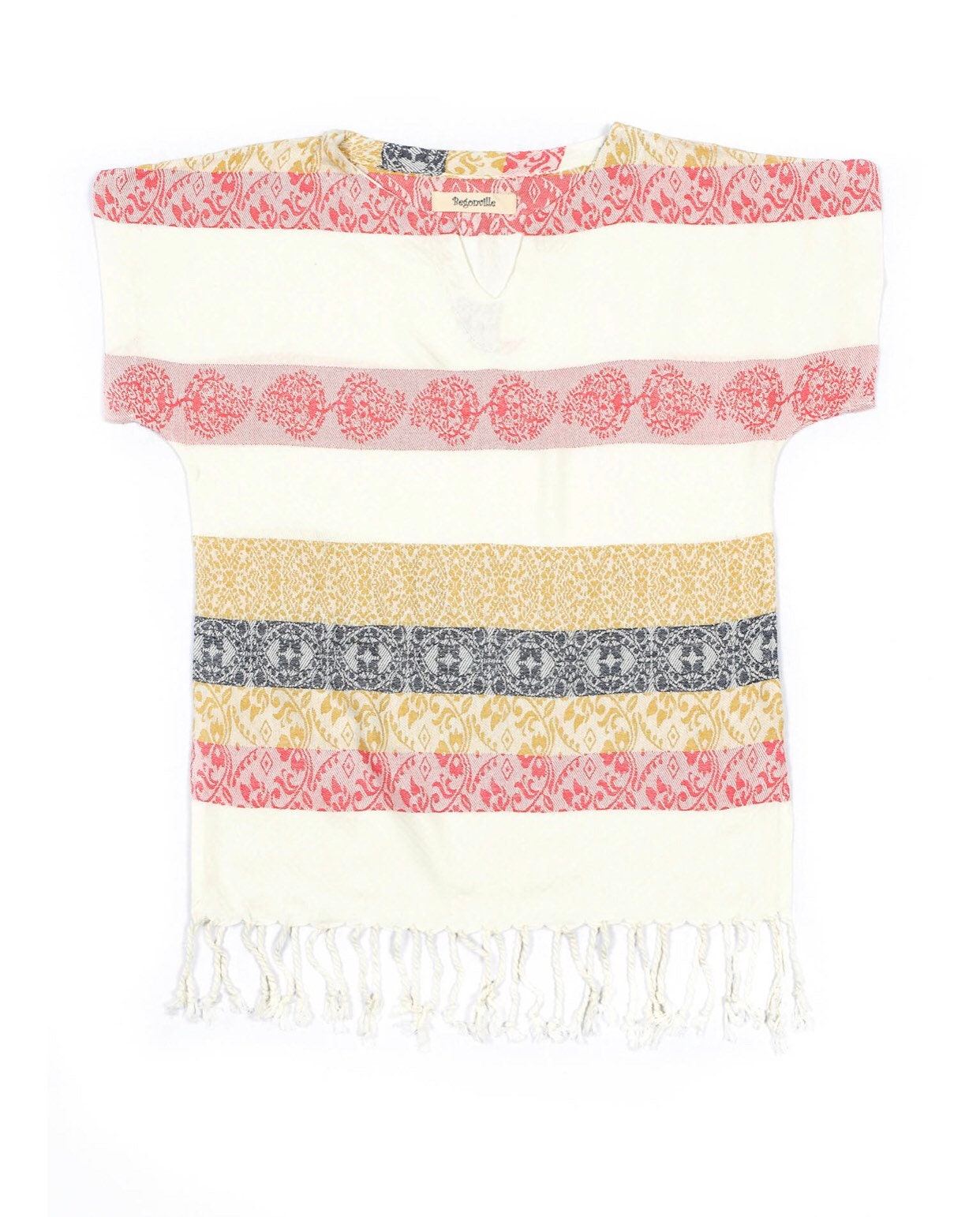 White Cotton Tunic Beach Cover up With Bag bamboo Short - Etsy