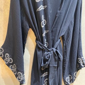 Black Muslin Mens Hooded Robe, Turkish Cotton Hooded Kimono Robe ...