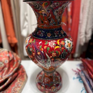 Big Size Red Color Turkish Ceramic Vase Handmade, Christmas Gift - Etsy