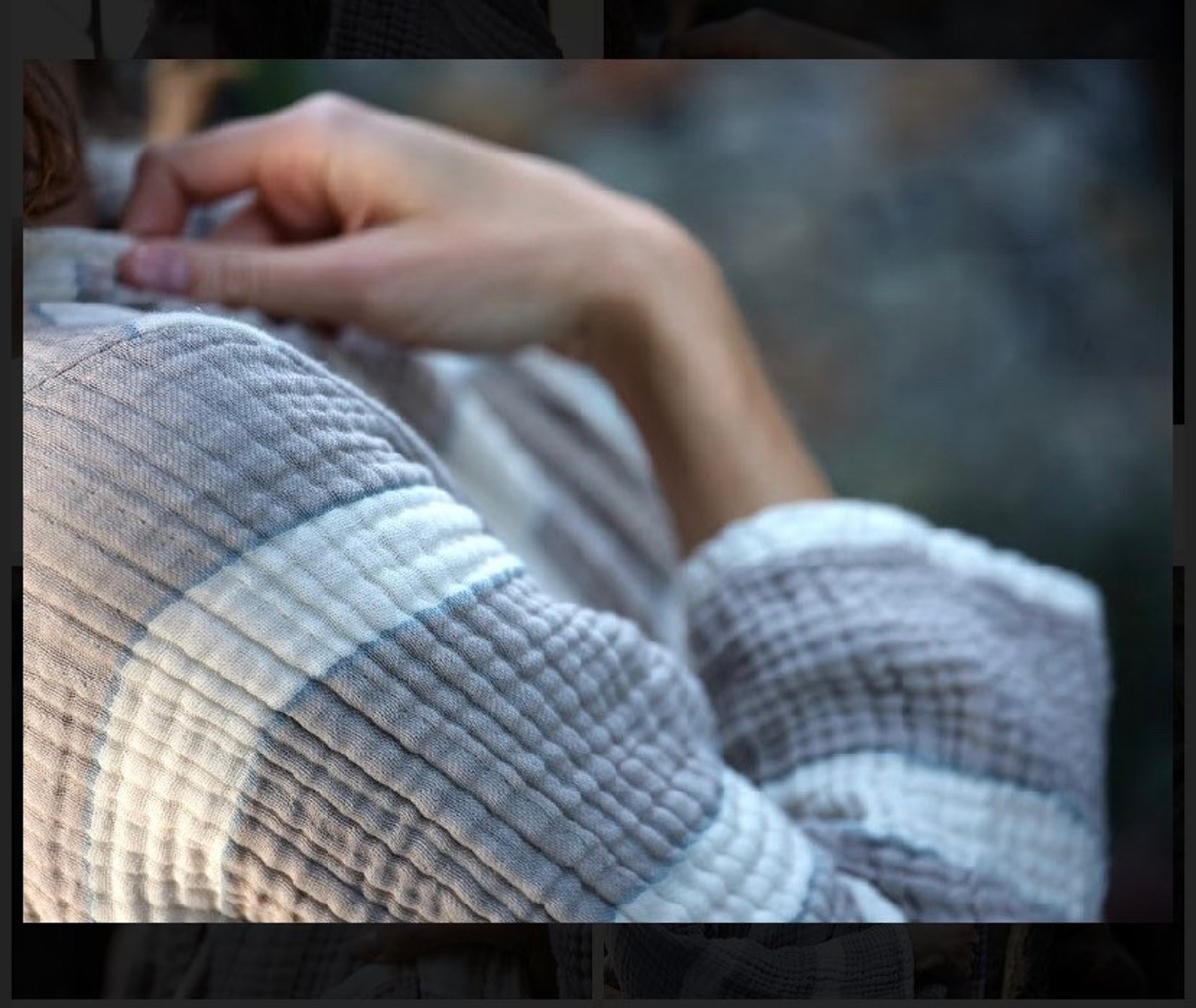 Muslin Turkish Cotton Hooded Robe, Turkish Cotton Kimono Robe, Muslin ...