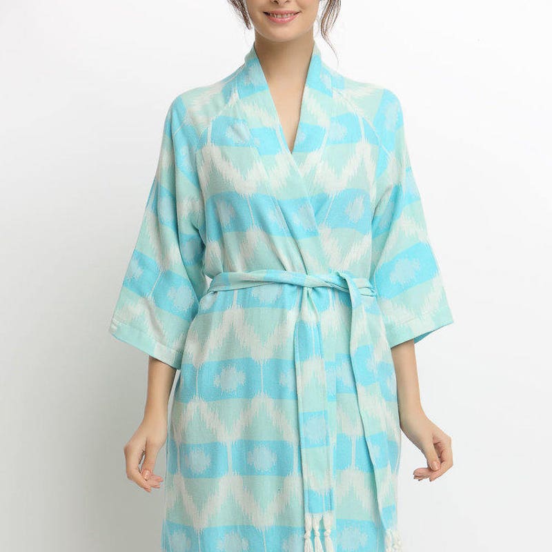 Silk Bathrobe - Etsy