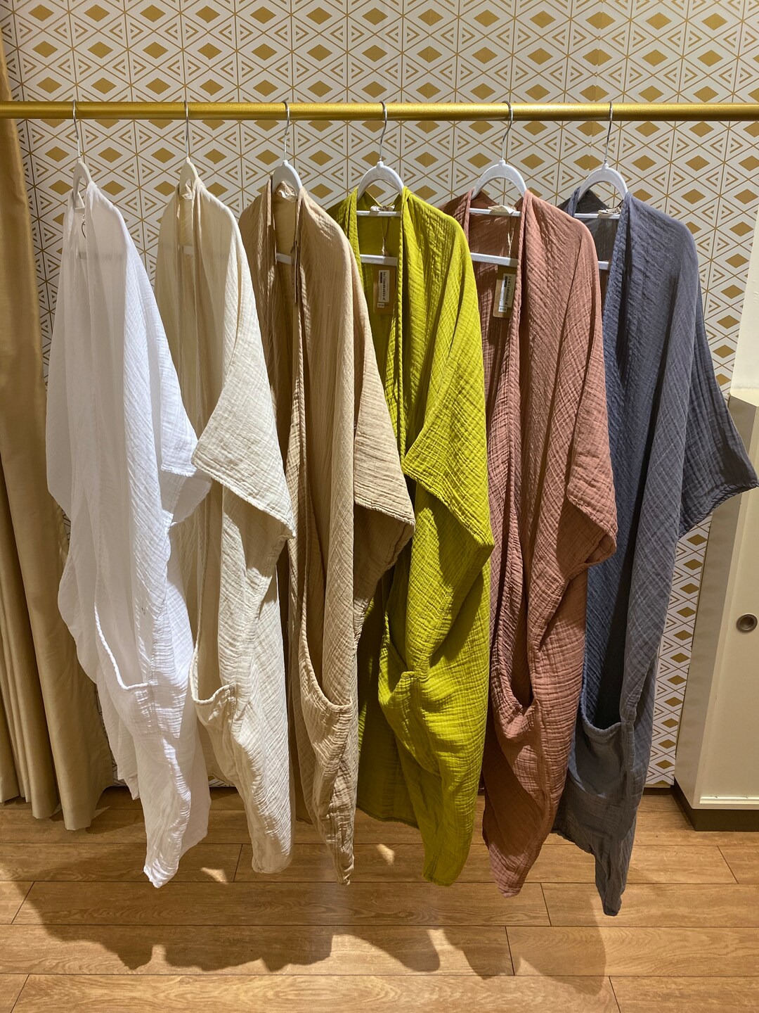 Summer Beach Caftan Jacket, Turkish Cotton Muslin Fabric Made ...